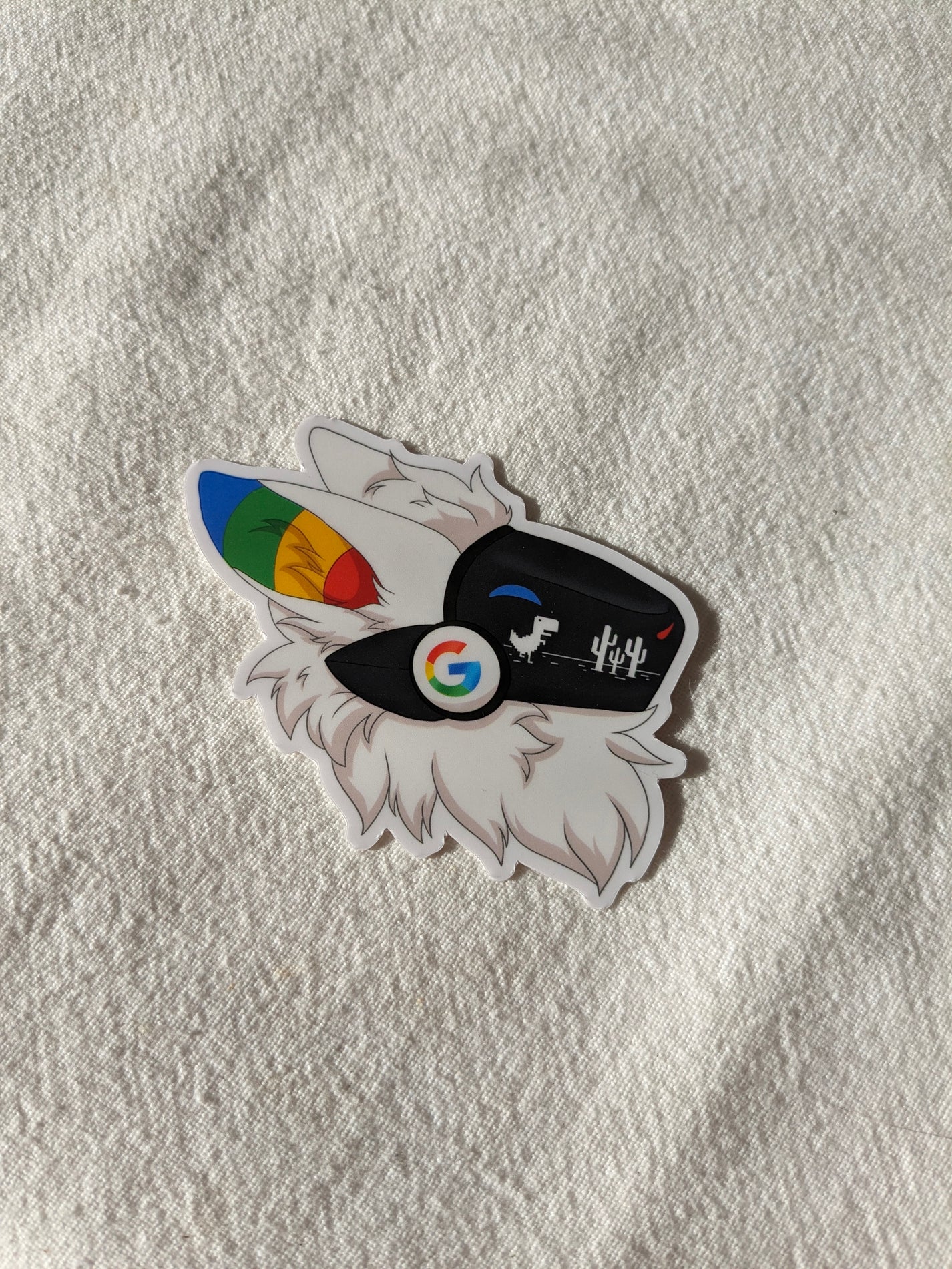 Google Protogen Dinosaur Game | Sticker – PeachyMothShop